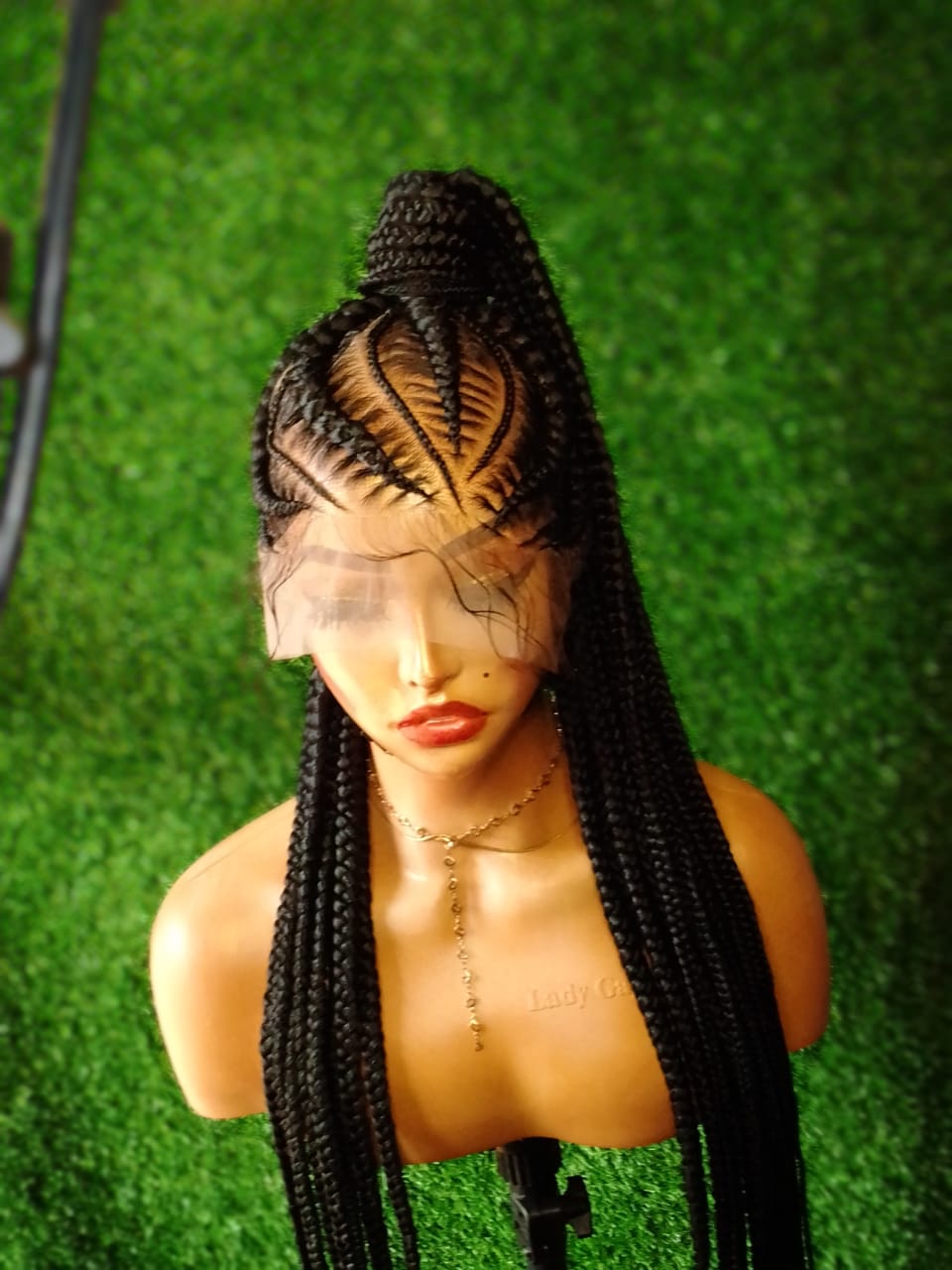 Tonya updo Cornrow full lace wig – Handmade Braided Wigs