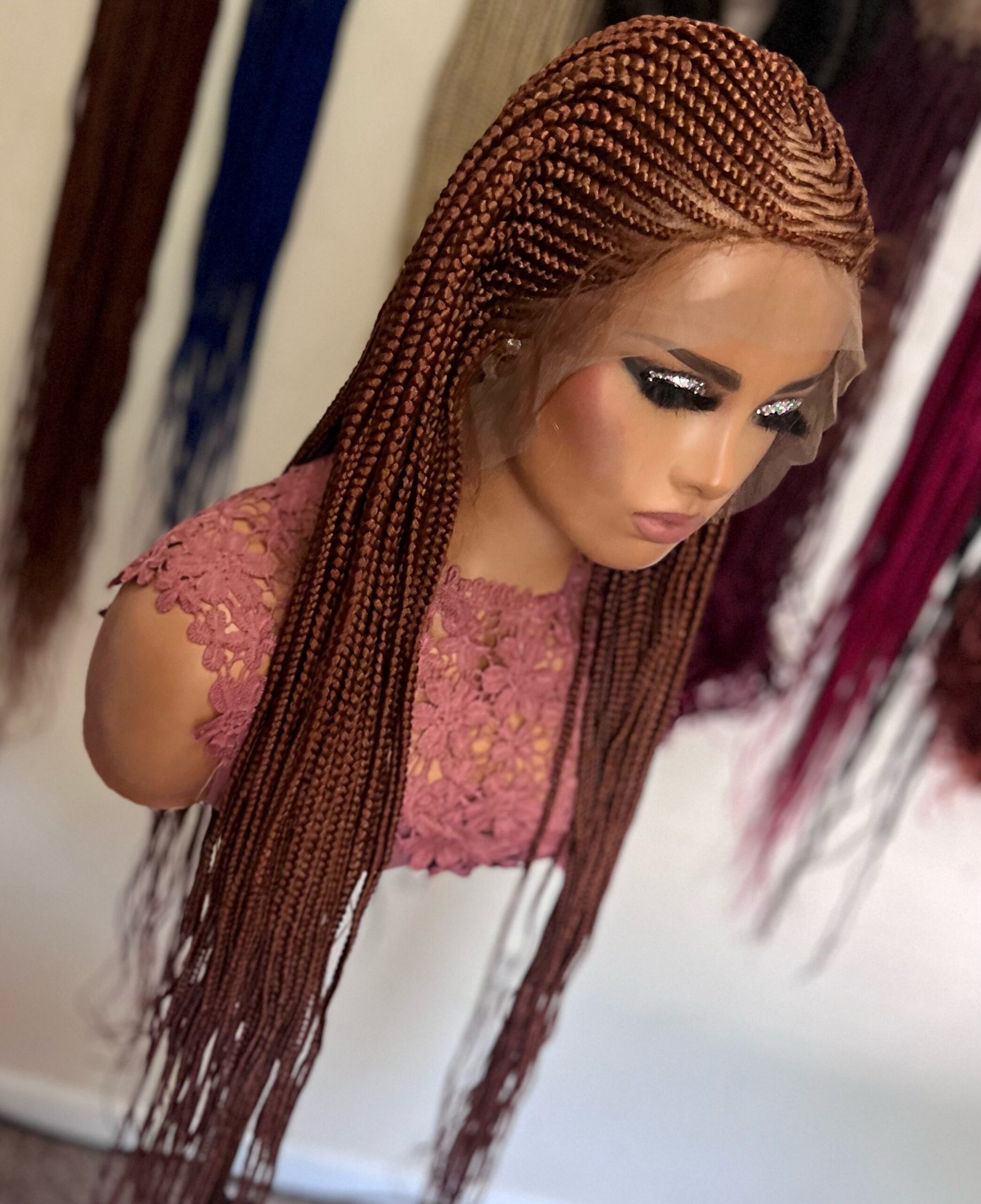 Cornrow 13×6 frontal lace wig – Handmade Braided Wigs