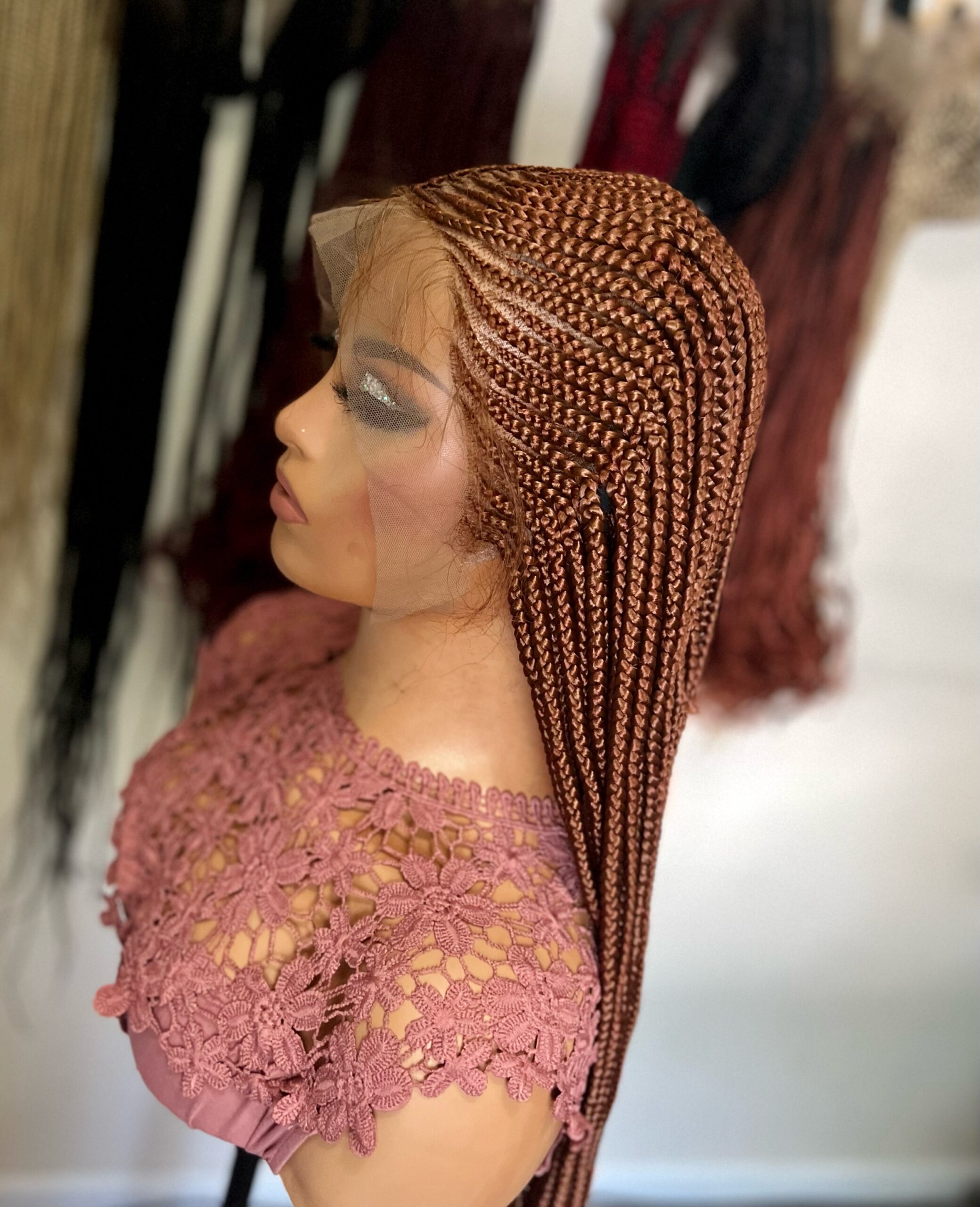 Cornrow 13×6 frontal lace wig – Handmade Braided Wigs