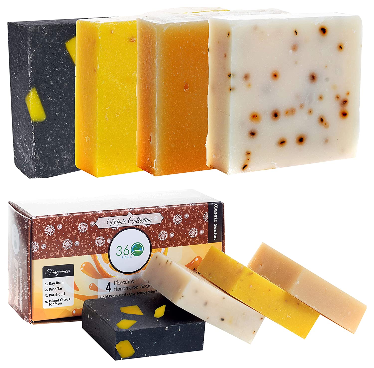 360 Feel Men’s Soap bar Handmade -Masculine fragrance-, Patchouli – TTG ...